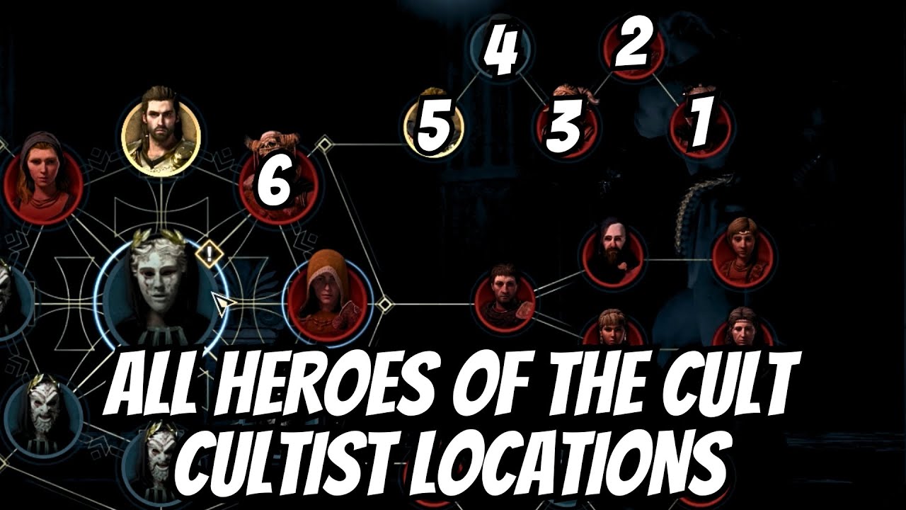 All Heroes of The Cult - Cultist Locations in AC Odyssey - YouTube