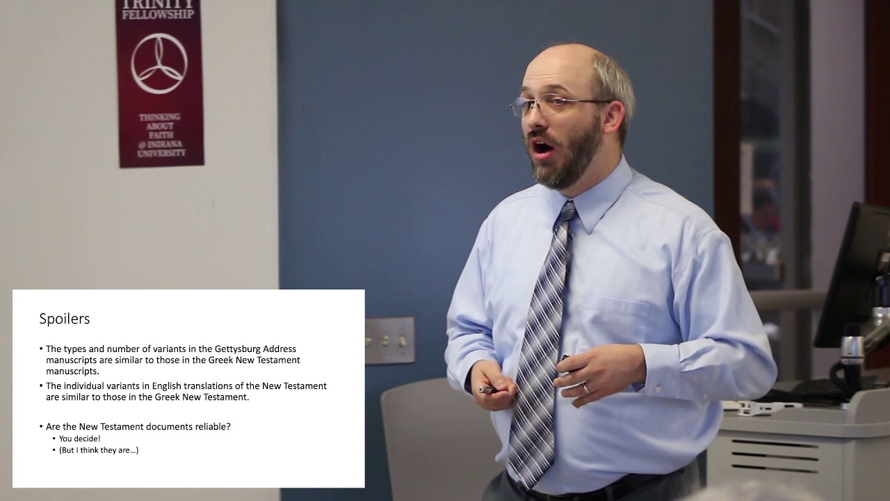 New Testament Reliability - Dr. Stephen Lulich - YouTube