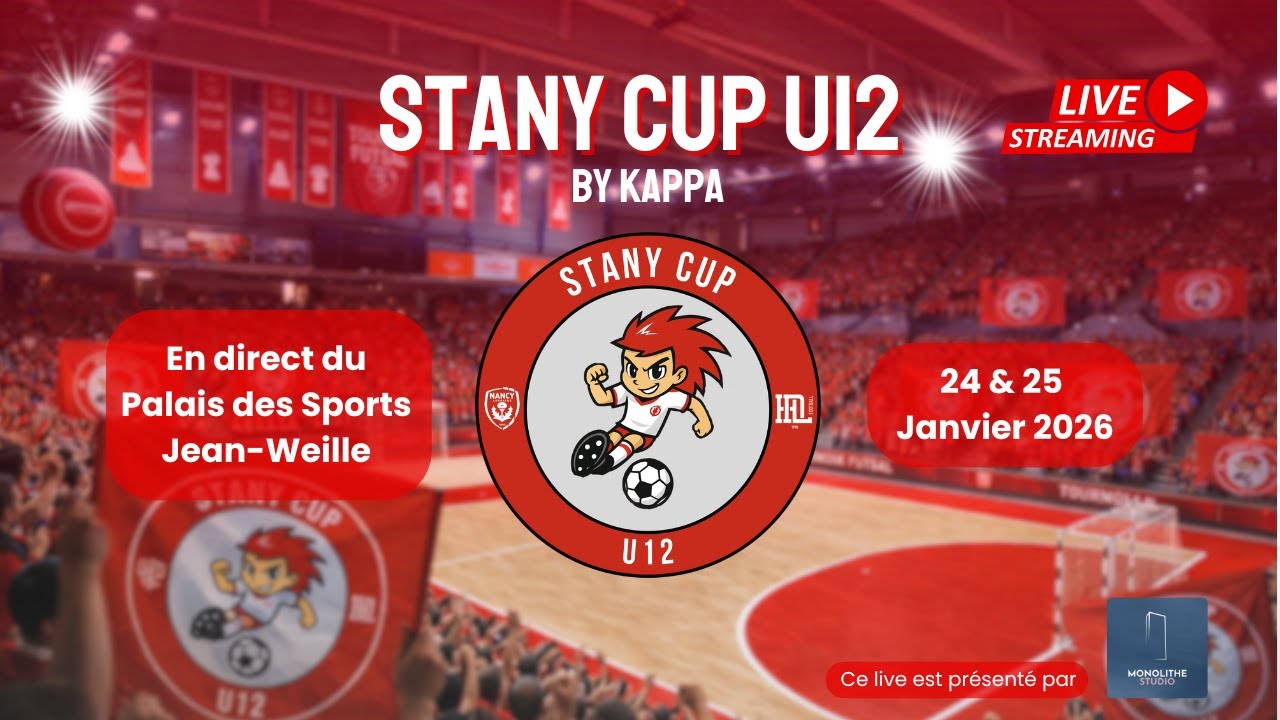 Live Stany Cup U12 - Phases finales - 25 janvier 2026 - YouTube
