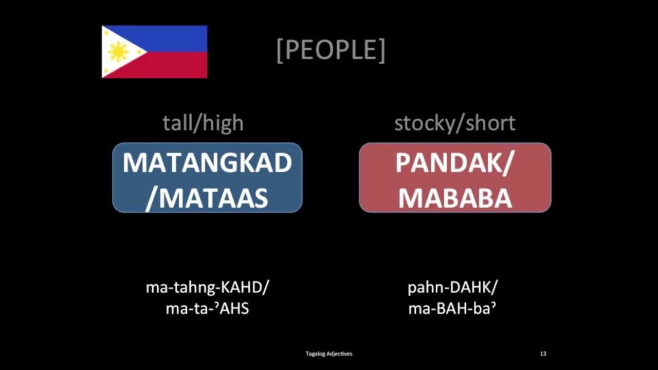 Learn Filipino - People Adjectives - YouTube