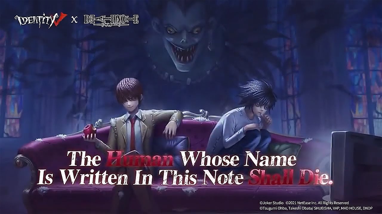 iDentity V x Death Note - คลิปเปิดตัวสกินเดธโน๊ต - YouTube