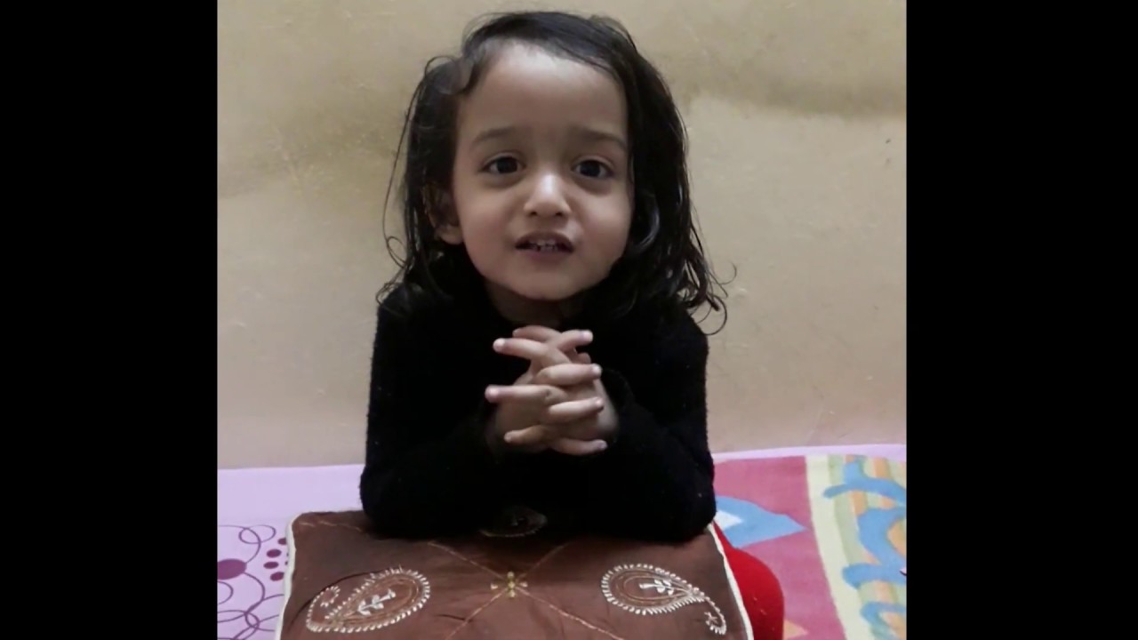 Very cute Little girl introduce herself | Welcome to my youtube channel ...