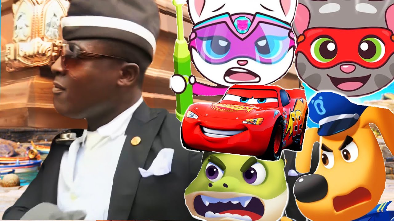 MEGAMIX ASTRONOMIA Talking Tom Hero + Sheriff Labrador + CARS Coffin ...