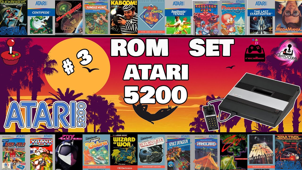 ROM SET ATARI 5200 - YouTube