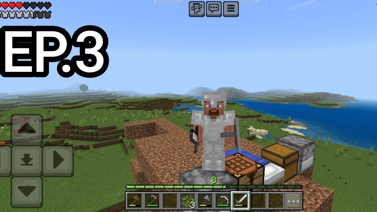 Minecraft EP.3 ได้ชุดเกราะเหล็กแล้วเย้😁 - YouTube