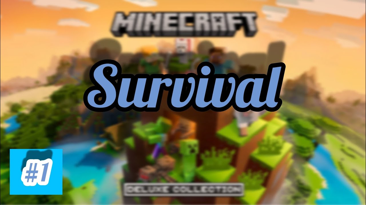 Playing Minecraft Survival - day 1 💪🏻😄 - YouTube