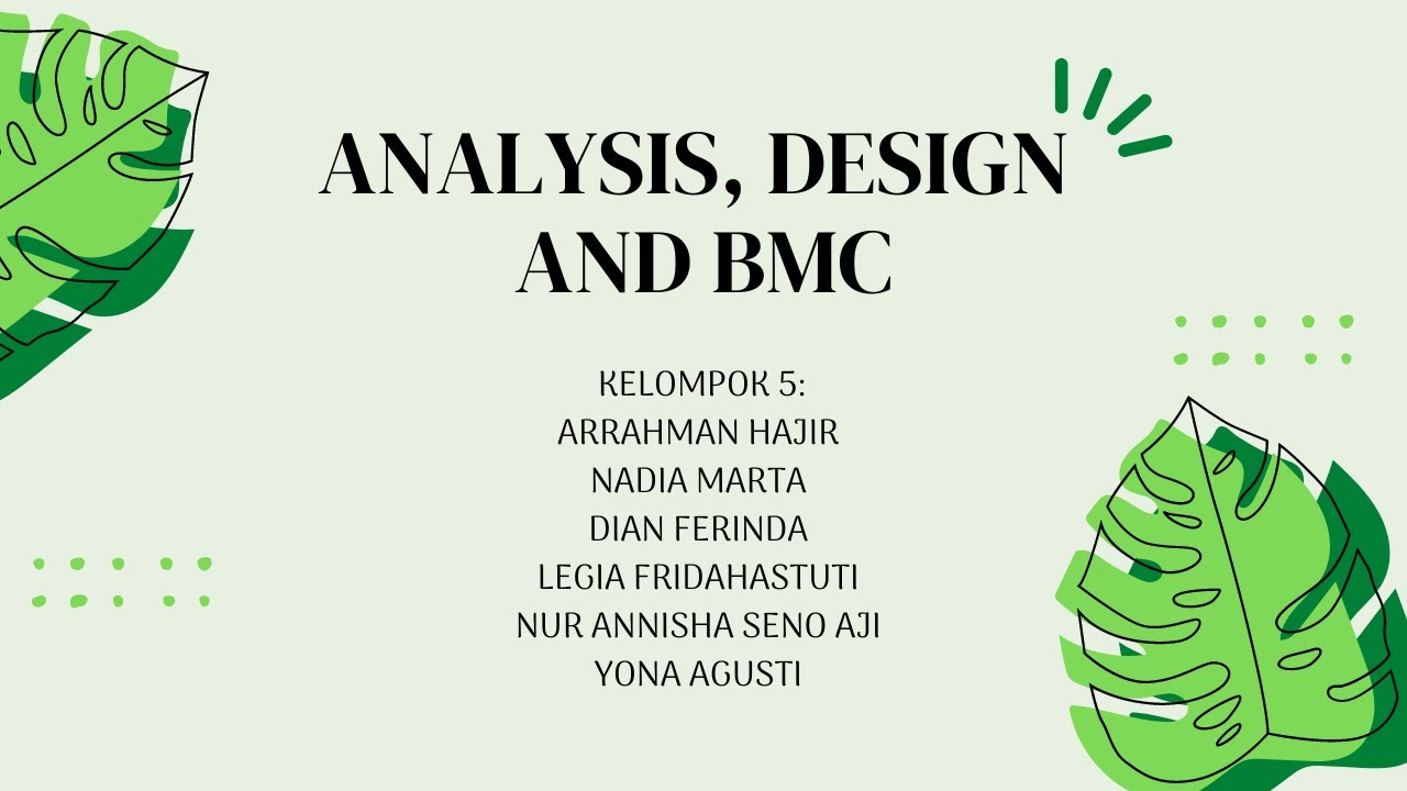 Analisis dan Desain + BMC - YouTube