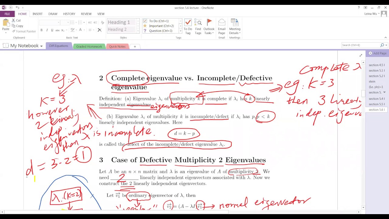 Multiple eigenvalue solutions - YouTube