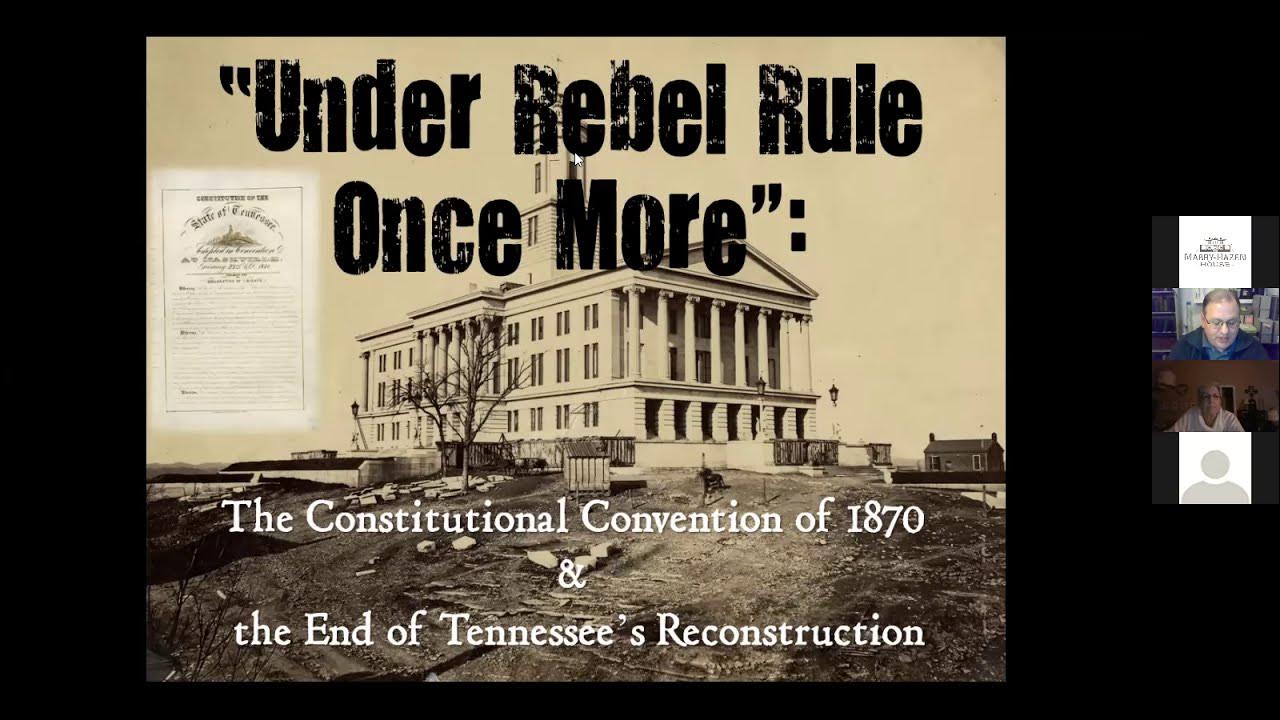 Under Rebel Rule Once More: The Constitutional Convention of 1870 and ...