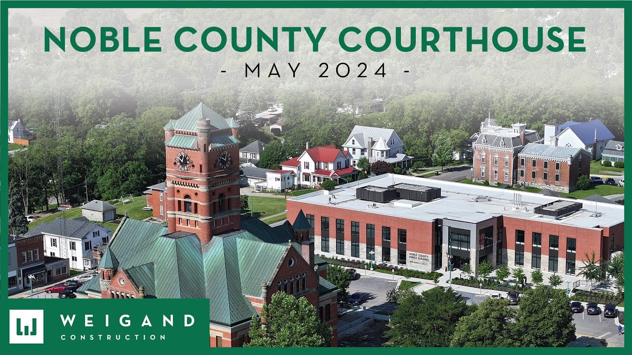 Noble County Courthouse - Construction Update (May 2024) - YouTube