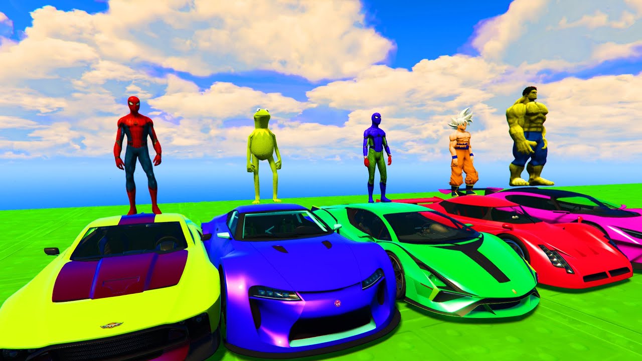 GTAV SUPER CRAZY RAMP CHALLENGE | SPIDER-MAN RAMP CHALLENGE GTA 5 ...