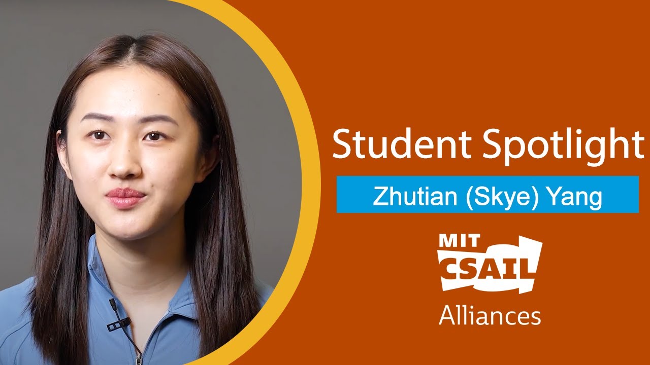 CSAIL Alliances Student Spotlight: Zhutian Yang - YouTube