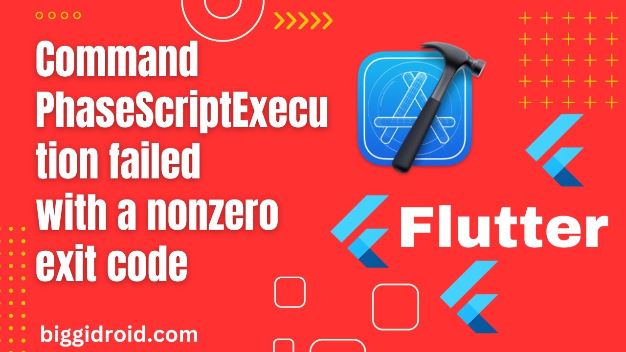 Xcode Command PhaseScriptExecution Failed With A Nonzero Exit Code