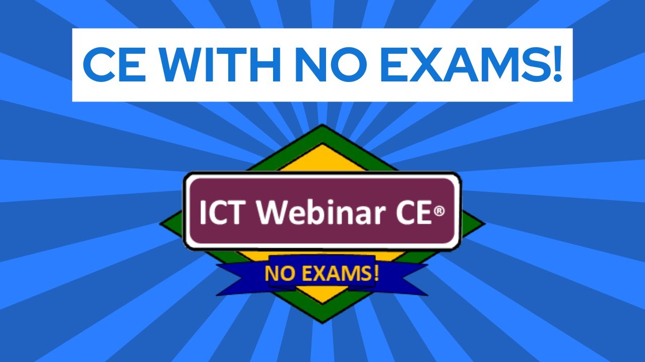 Why Choose ICT Webinar CE? - YouTube