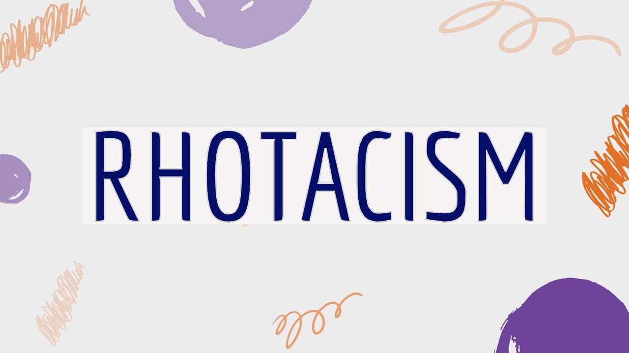 Rhotacism, Lamdacism - YouTube