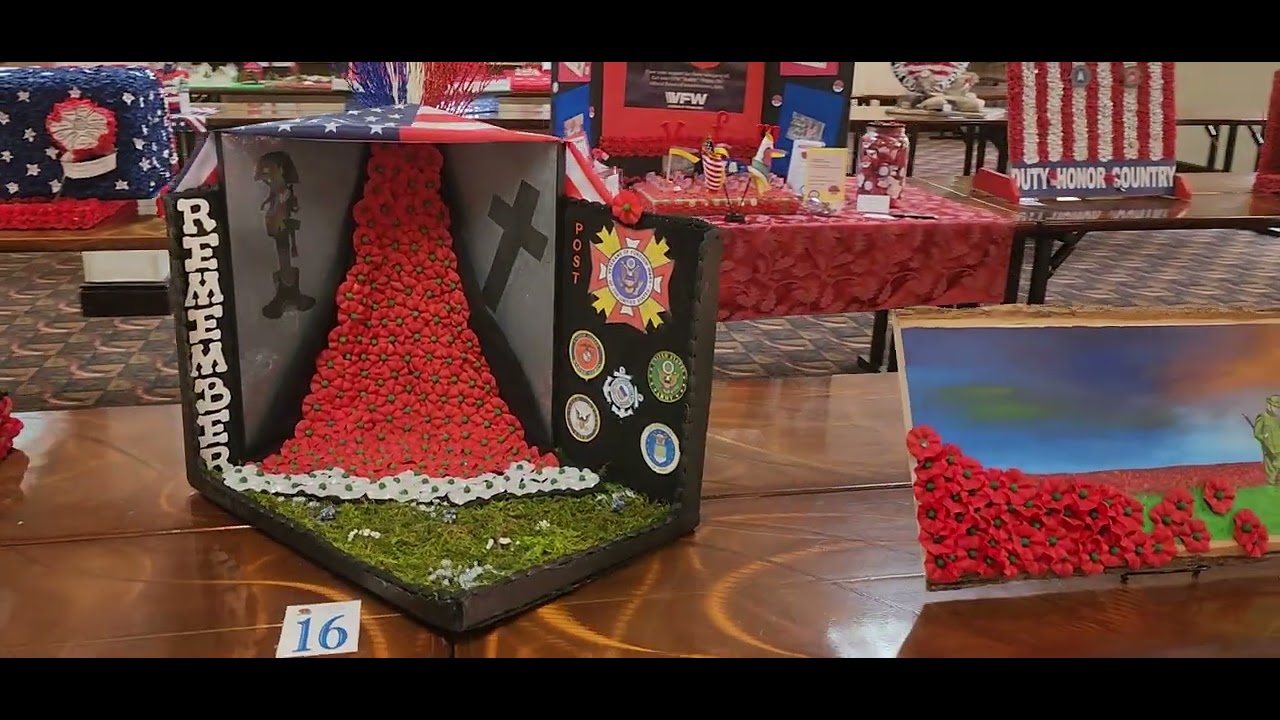 Poppy Seed Displays...VFW SPRINGFIELD, ILLINOIS - YouTube
