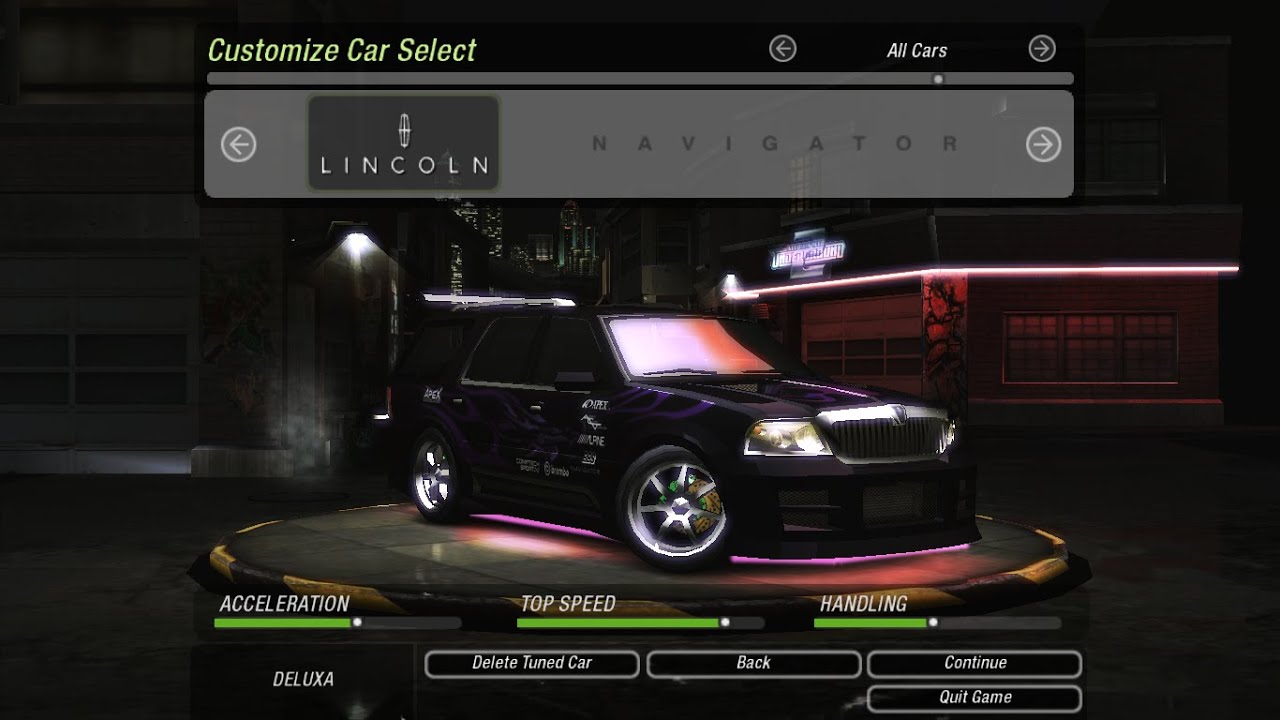 NFS Underground 2 - Modifikasi Mobil Lincoln Navigator - YouTube