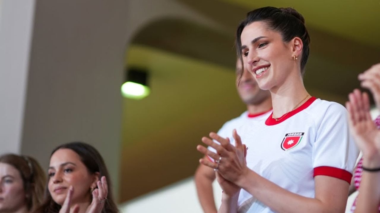 Princess Rajwa Cheers for Jordan: Rare Public Appearance with Iman ...