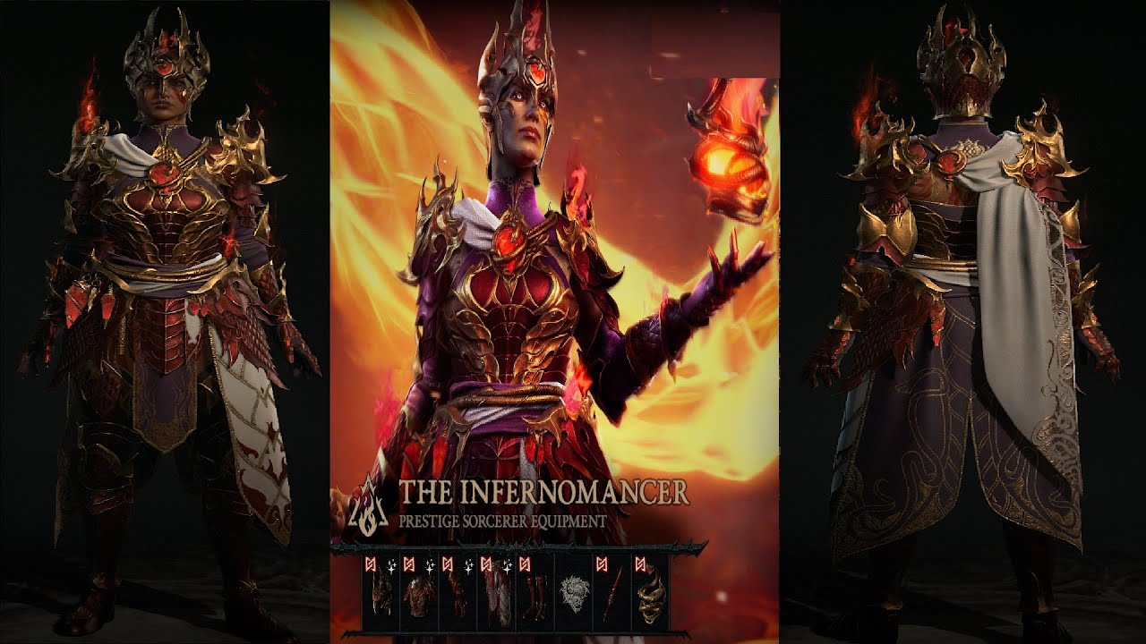 The Infernomancer Sorcerer Set! | Diablo 4 Cosmetic Showcase! - YouTube