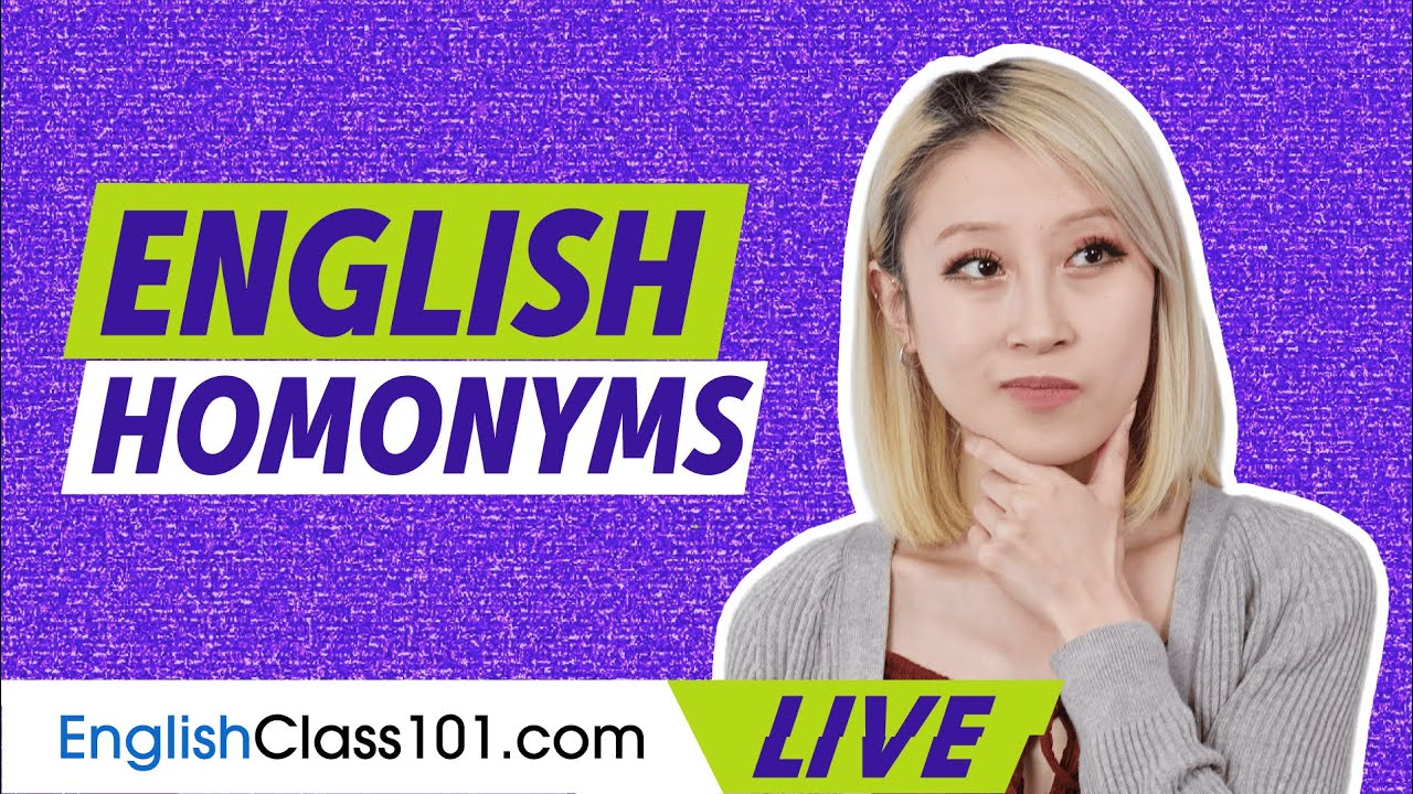 English Homonyms You Must Know | Basic English Grammar - YouTube