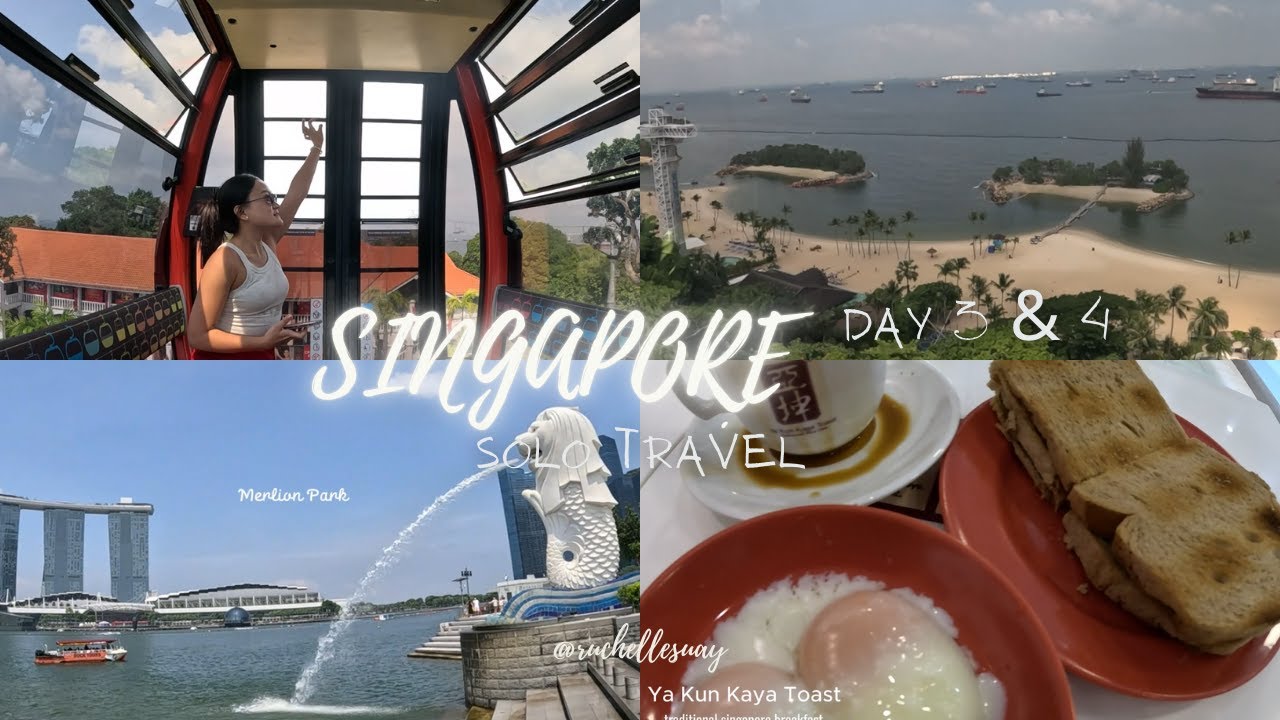 SINGAPORE 🇸🇬 (Sentosa Sensoryscape, Cable Car, Merlion Park, Ya Kun ...