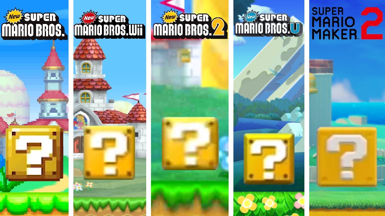 Item Blocks in some 2D Mario Games - YouTube