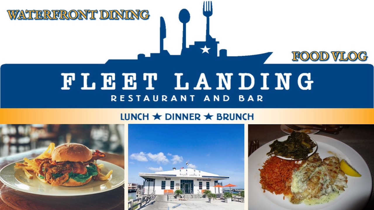 FOOD VLOG | FLEET LANDING RESTAURANT AND BAR | SEAFOOD REVIEW - YouTube