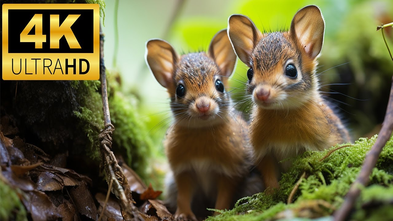Cute Baby Animals 4K - BEST ANIMALS With Peaceful Relaxing Music and ...