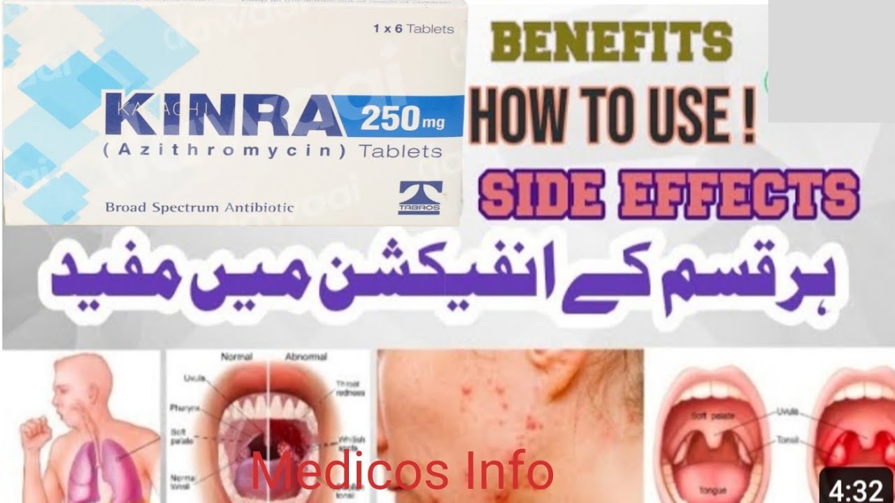 Azithromycin tablet ip 500 uses in Hindi |Kinra tablet uses in urdu ...