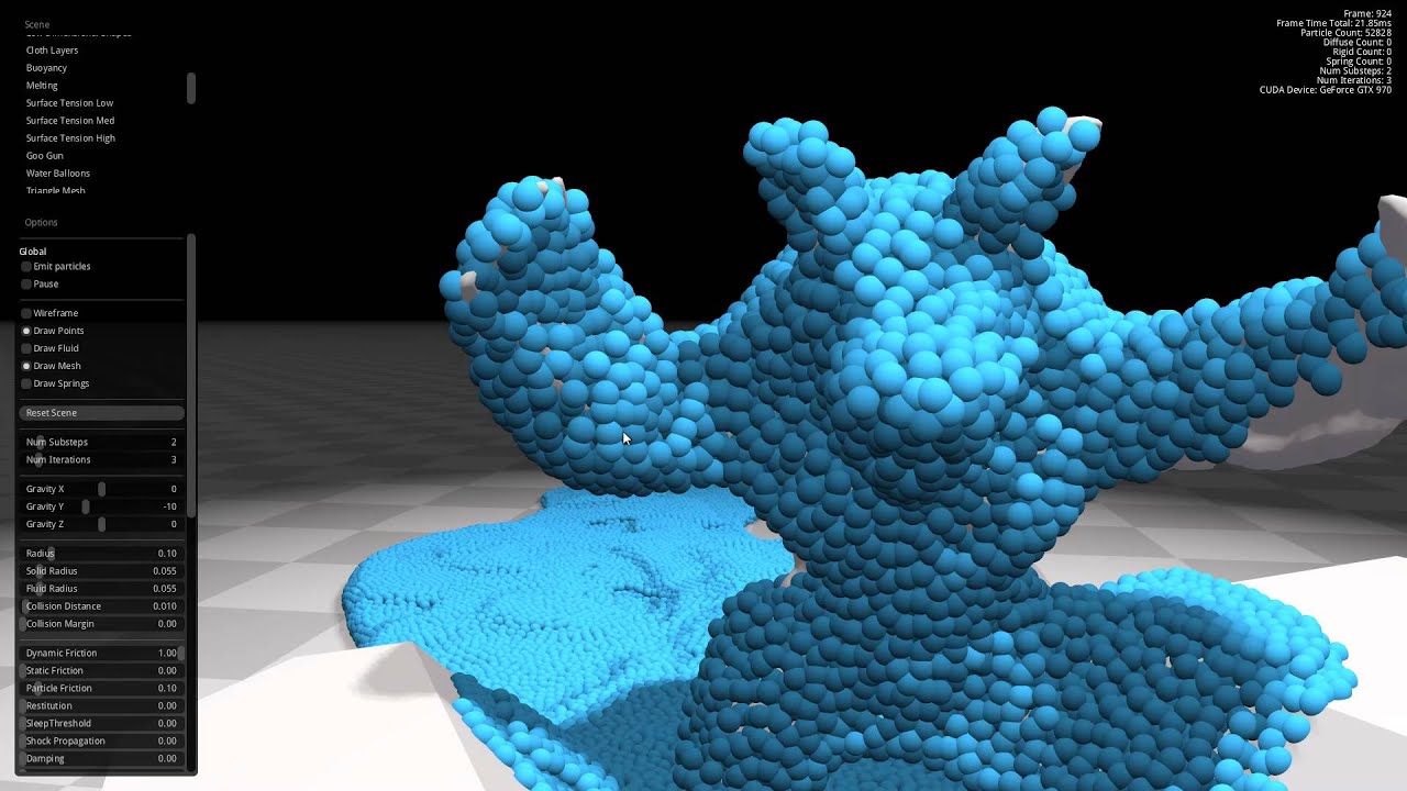 Physx Flex Demo with Commentary - YouTube