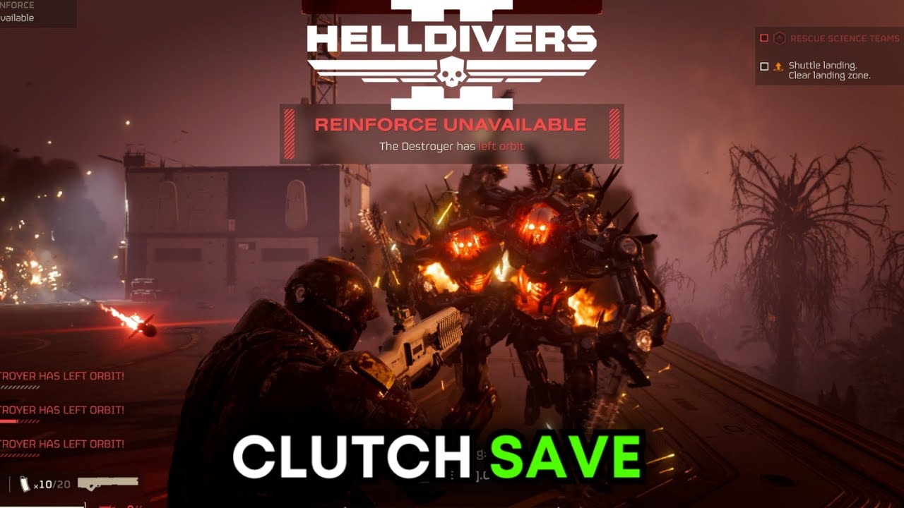 When your team mate pulls off a clutch play in Helldivers 2 - YouTube