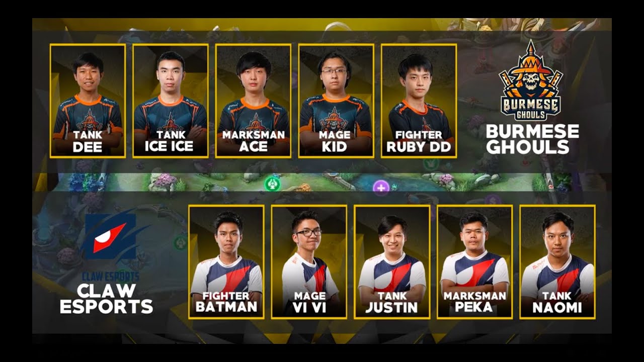 Burmese Ghouls Vs Claw Esports#Myanmar MPL#Week4#Day3#Season4 - YouTube