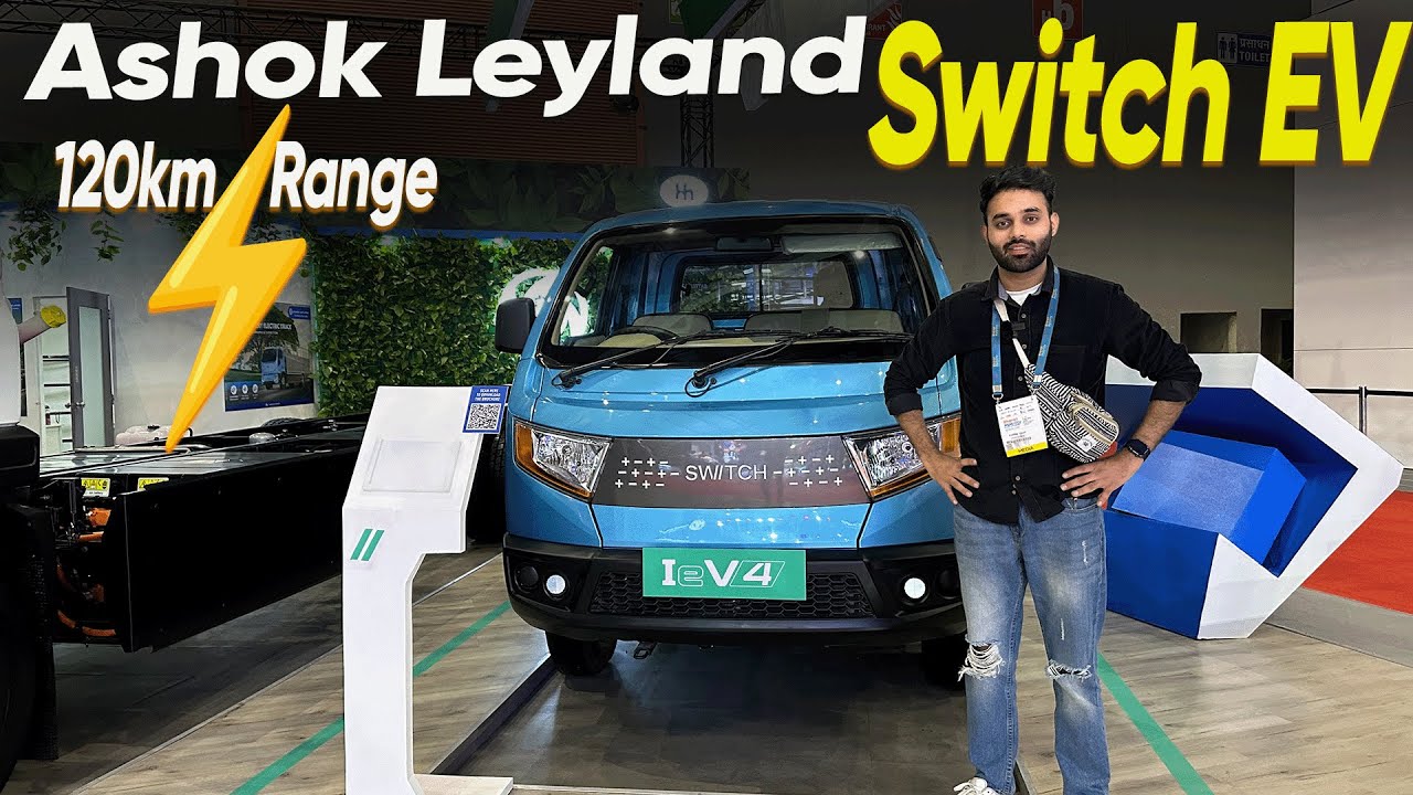 2024 Switch iEv4 Electric Pickup Truck | Ashok Leyland | Range ...
