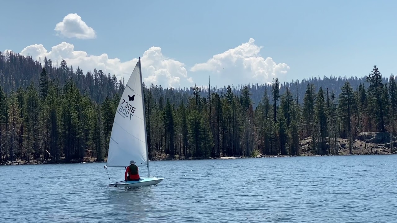 Dan sails at Huntington Lake - YouTube
