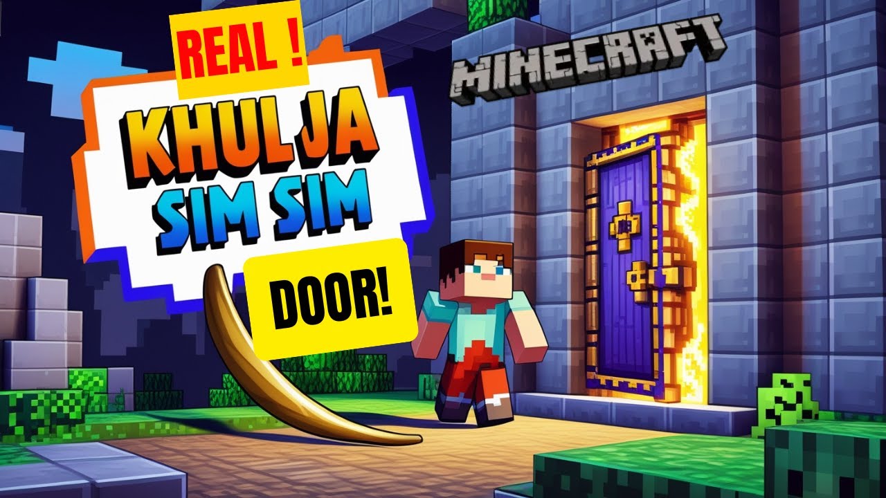 HOW TO MAKE A REAL KHUL JA SIM SIM DOOR IN MINECRAFT - YouTube