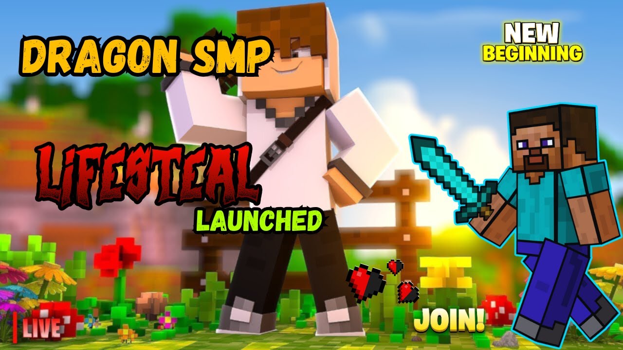 Minecraft Live || Join Our Public Server Dragon Smp | 24/7 online ...