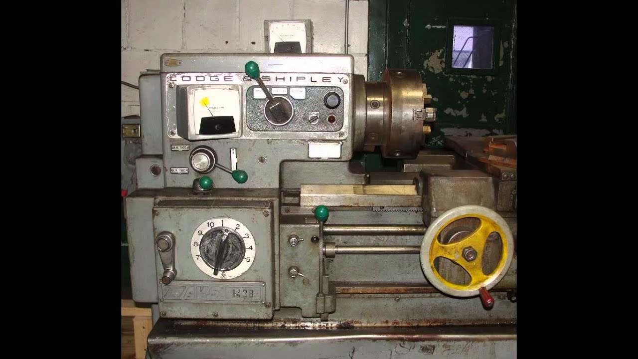 Lodge & Shipley model AVS 1408 lathe - YouTube