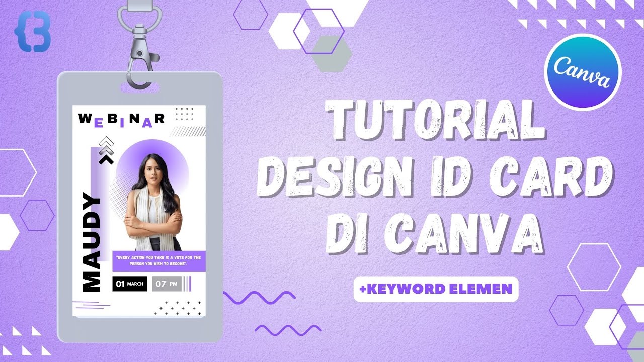 Tutorial Membuat Design Id Card Simple dan Mudah hanya di Canva - YouTube