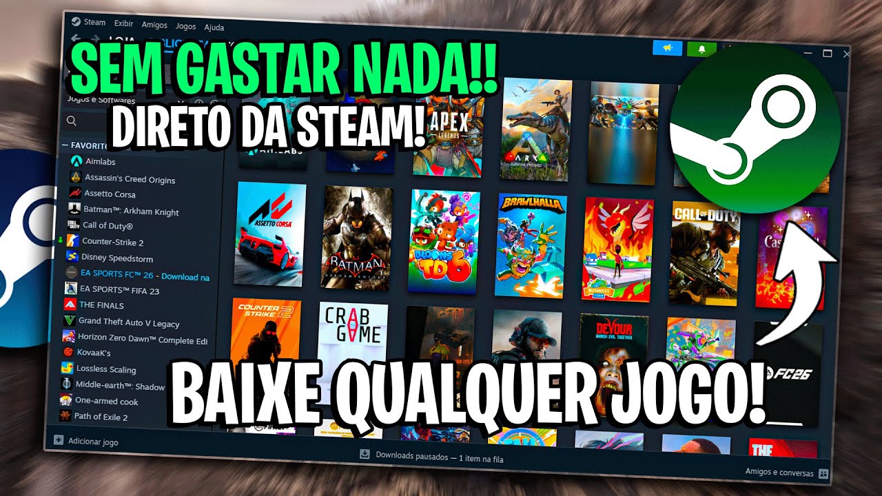 tenha QUALQUER JOGO da STEAM com essa função - GUIA COMPLETO STEAM ...
