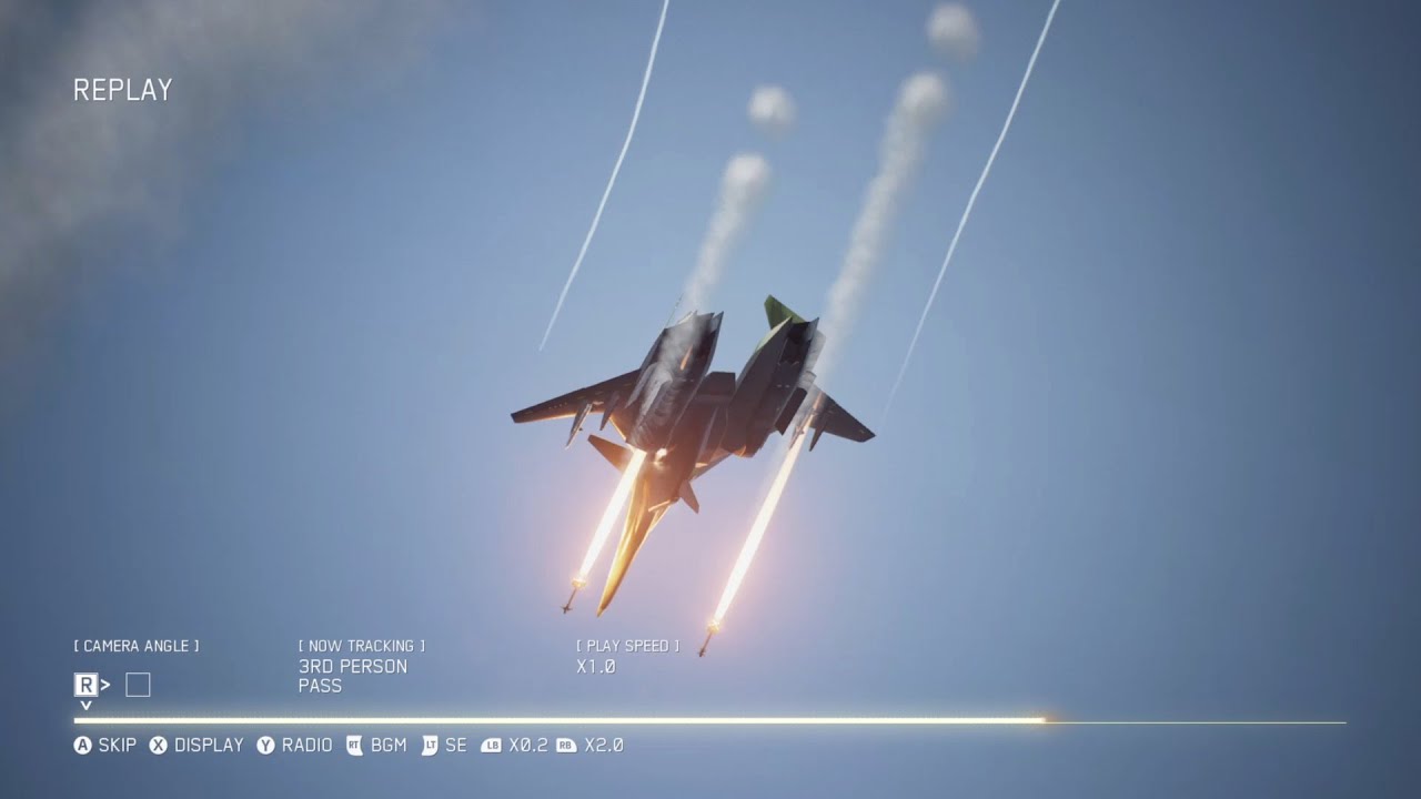 ACE COMBAT™ 7 walkthrough, MISSION 10: Transfer Orders, flying ADF 01 Falken, with 4AAM's. - YouTube