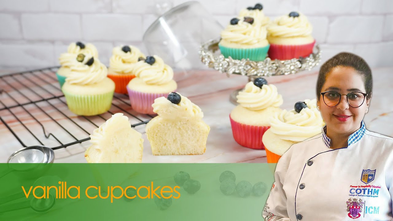 Vanilla Cupcakes | Basic simple recipe by Areeba’s kitchen - YouTube