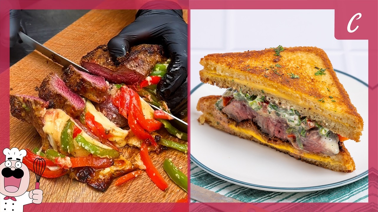 How to Make a Perfect Philly Cheesesteak Melt at Home! - YouTube