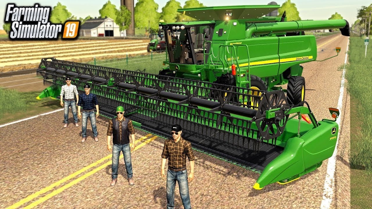 BIG FILD OAT HAVESTING IN FARMING SIMULATOR 19 !! FS19 GAMEPLAY !! FS19 ...