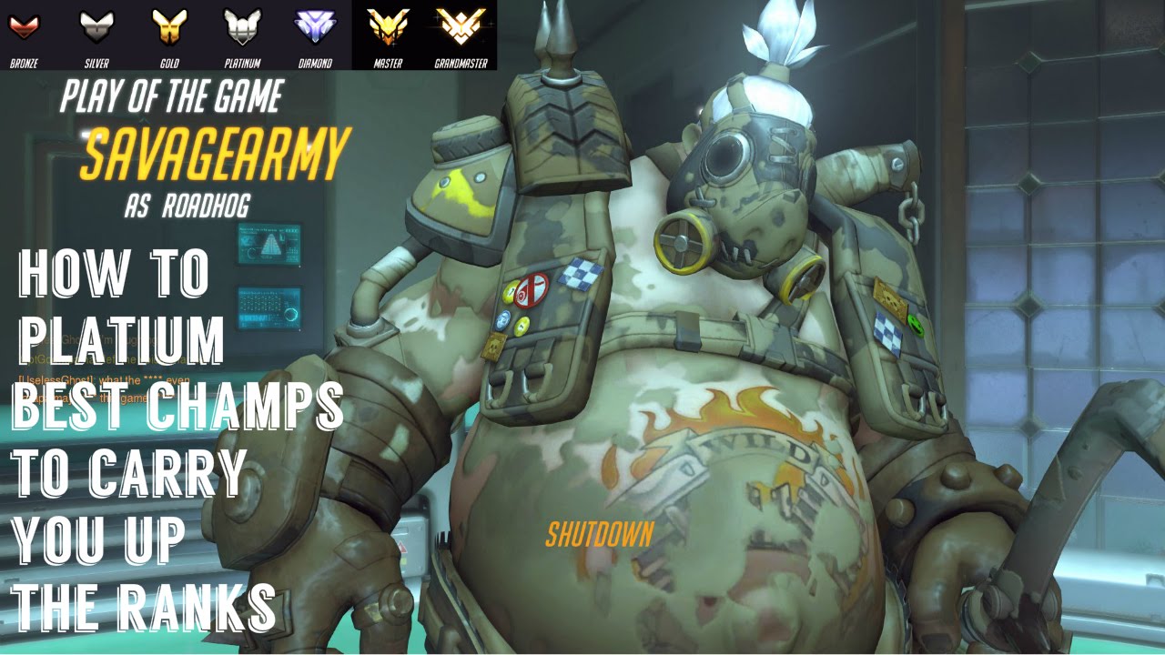 Overwatch: Best Champs for Platium And Higher How To Progress In Rank ...