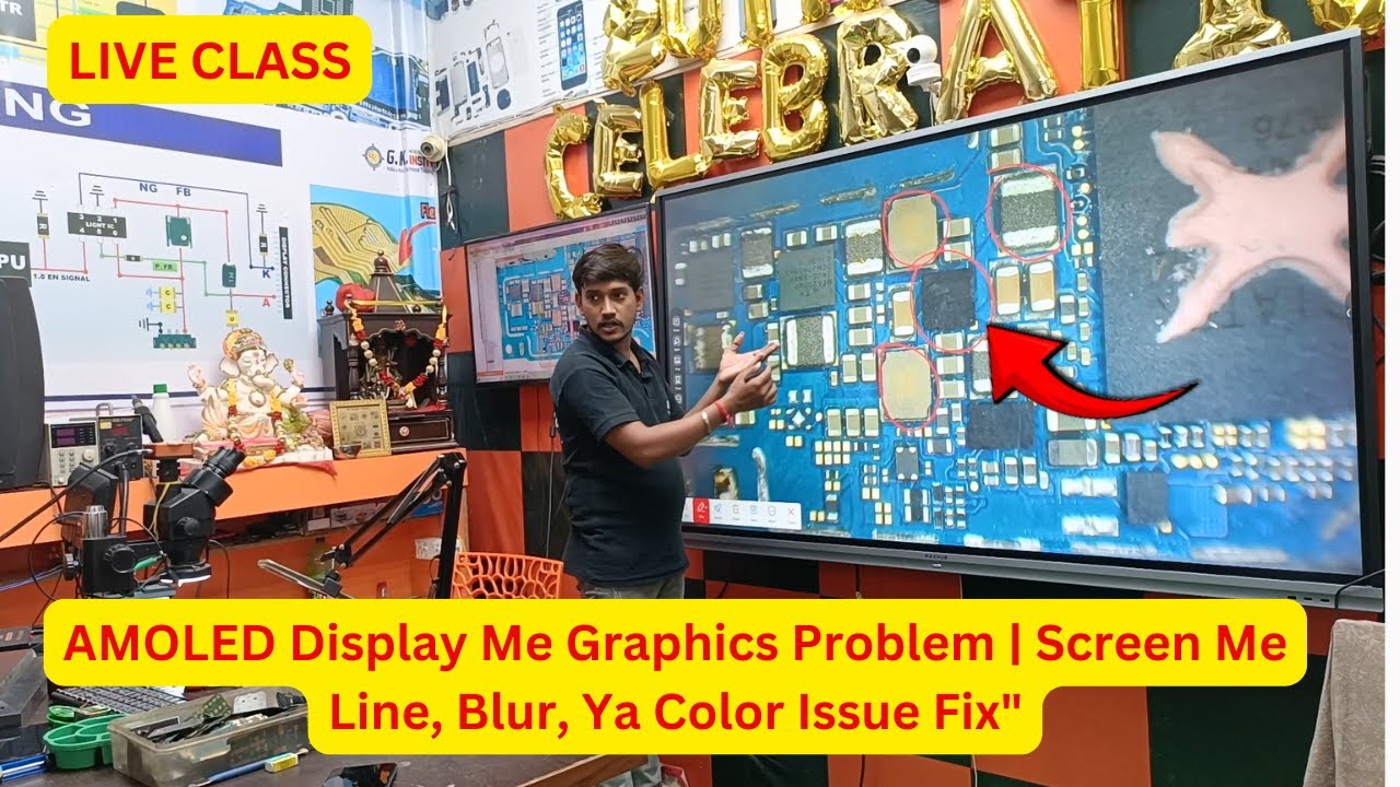 AMOLED Display Graphics Problem Fix | Mobile Screen Issue Solution ...