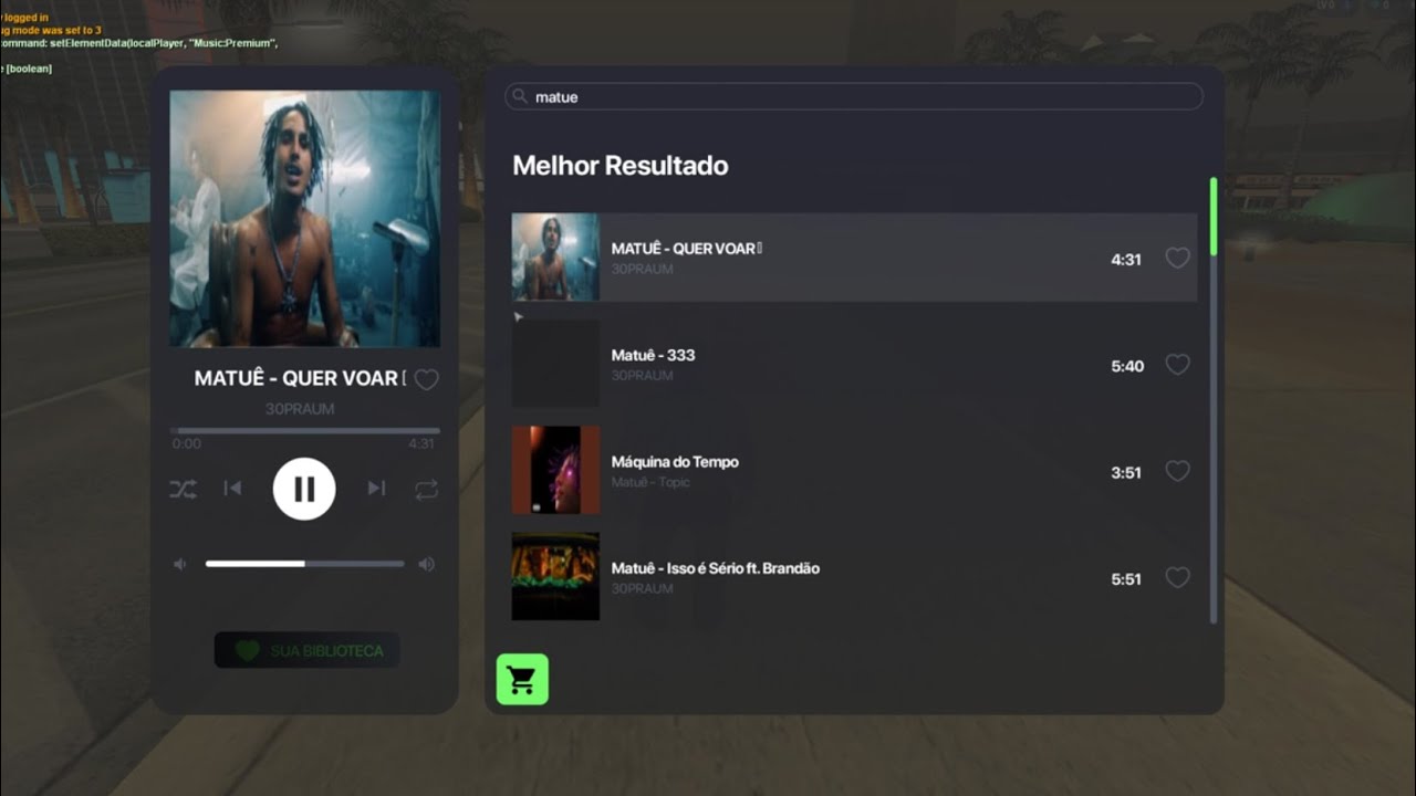 Sistema de painel de musica (GTA MTA) - YouTube