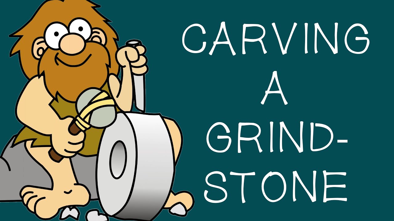 Carving a grindstone - YouTube