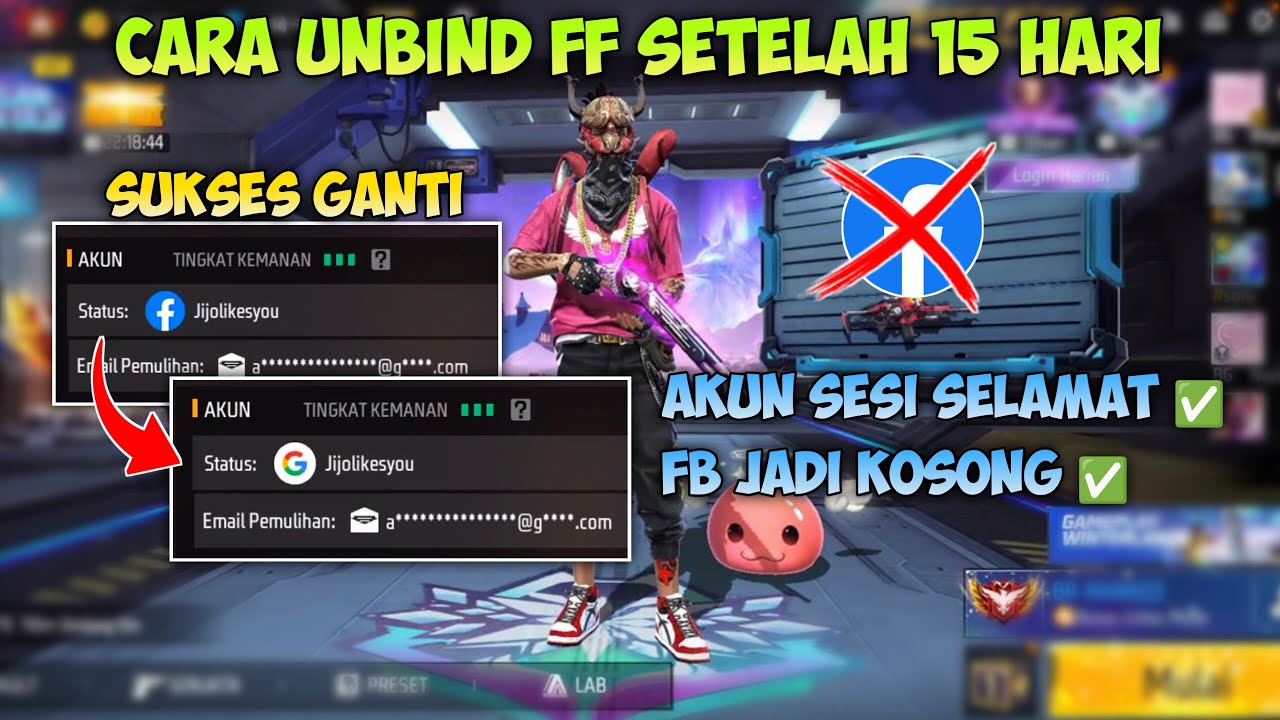 CARA UNBIND AKUN FF SETELAH 15 HARI !! - YouTube