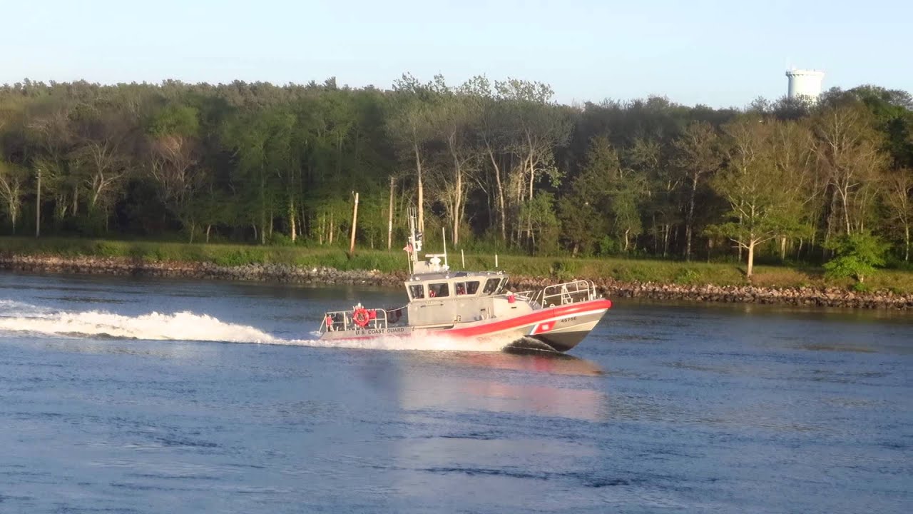 U. S. Coast Guard on the Cape Cod Canal - YouTube