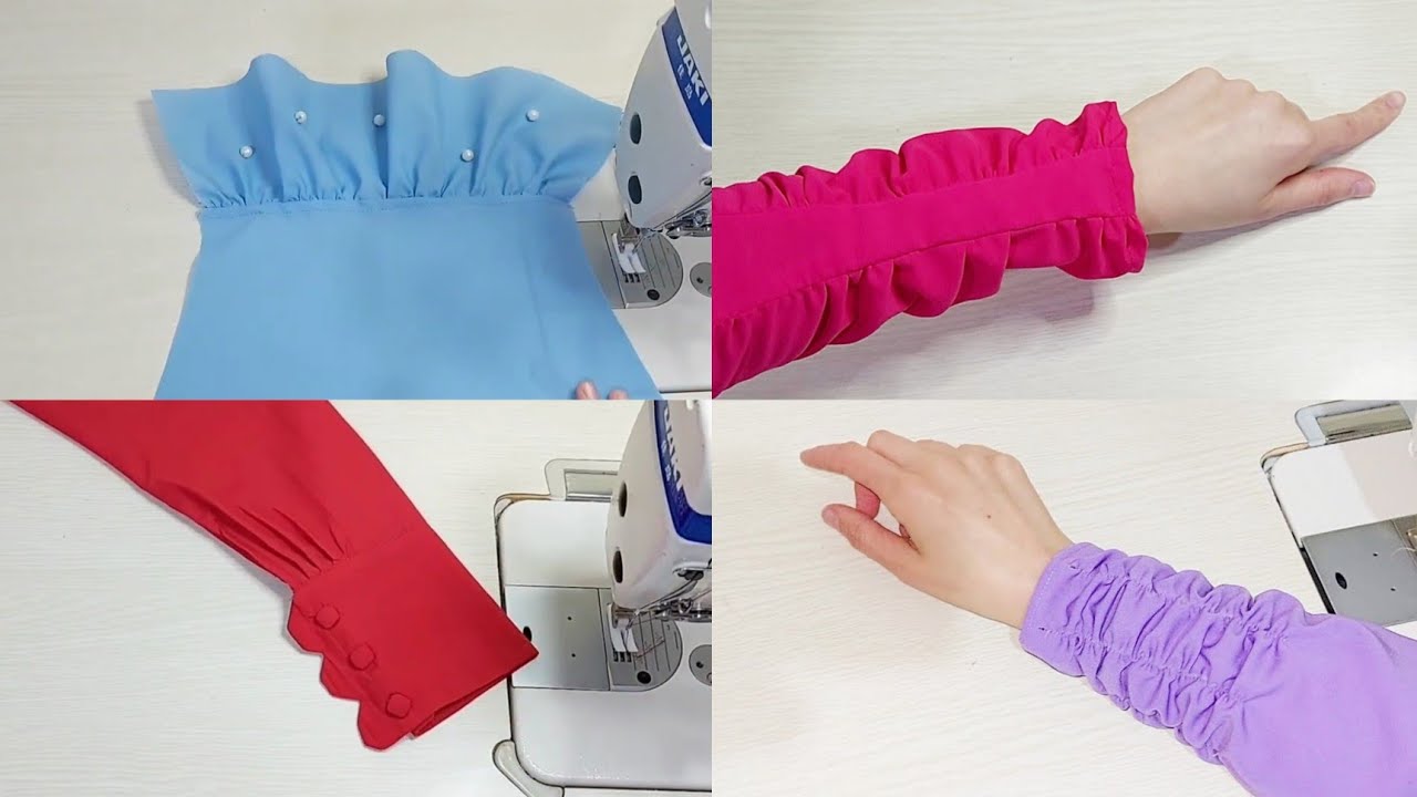 WOW ️4 Different Ways to design elegant sleeves for your clothes ️try ...